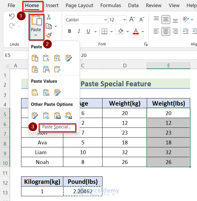 How To Convert Kg To Lbs In Excel 4 Easy Methods ExcelDemy How To Convert Kg To Lbs In Excel 4 Easy Methods ExcelDemy