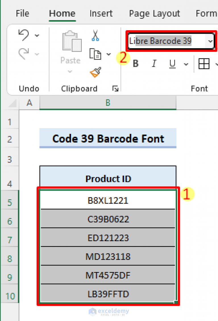How To Use Code 39 Barcode Font For Excel with Easy Steps How To Use Code 39 Barcode Font For Excel with Easy Steps