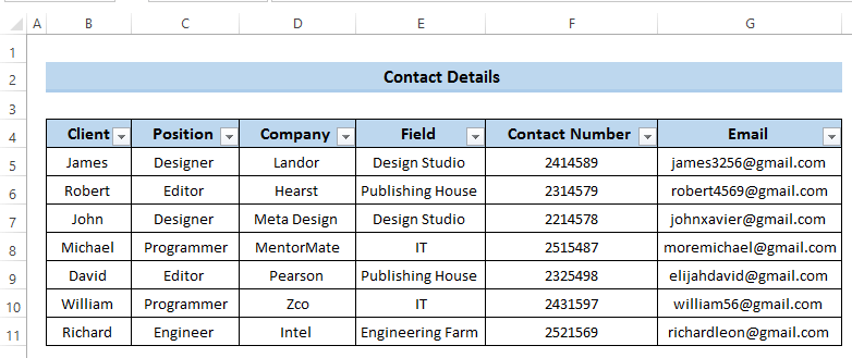 How To Keep Track Of Clients In Excel Download Free Template How To Keep Track Of Clients In Excel Download Free Template
