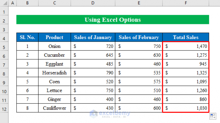 How to Make Excel Auto Calculate Formulas (4 Simple Methods)
