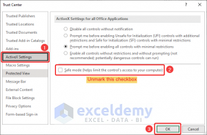 How to Turn Off Safe Mode in Excel (2 Easy Ways) - ExcelDemy