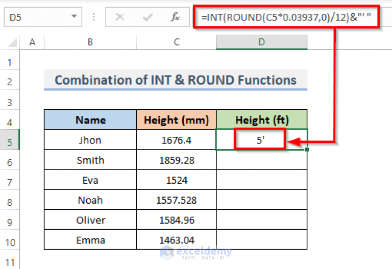 How To Convert Millimeters mm To Feet ft And Inches in In Excel How To Convert Millimeters mm To Feet ft And Inches in In Excel