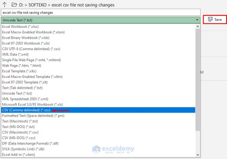Fixed Excel CSV File Not Saving Changes 6 Possible Solutions Fixed Excel CSV File Not Saving Changes 6 Possible Solutions
