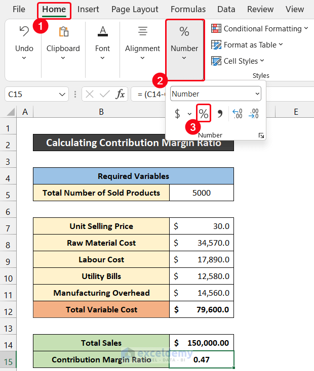 How To Calculate Contribution Margin In Excel 2 Suitable Examples How To Calculate Contribution Margin In Excel 2 Suitable Examples