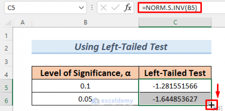 How to Calculate Critical Z Score in Excel (3 Suitable Examples)