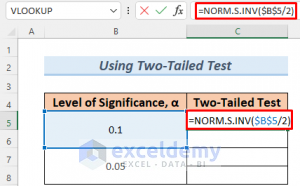 How to Calculate Critical Z Score in Excel (3 Suitable Examples)