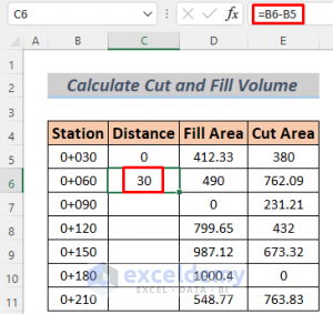 How to Calculate Cut and Fill Volume in Excel (3 Easy Steps)
