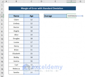 How to Calculate Margin of Error in Excel (7 Effective Ways) - ExcelDemy