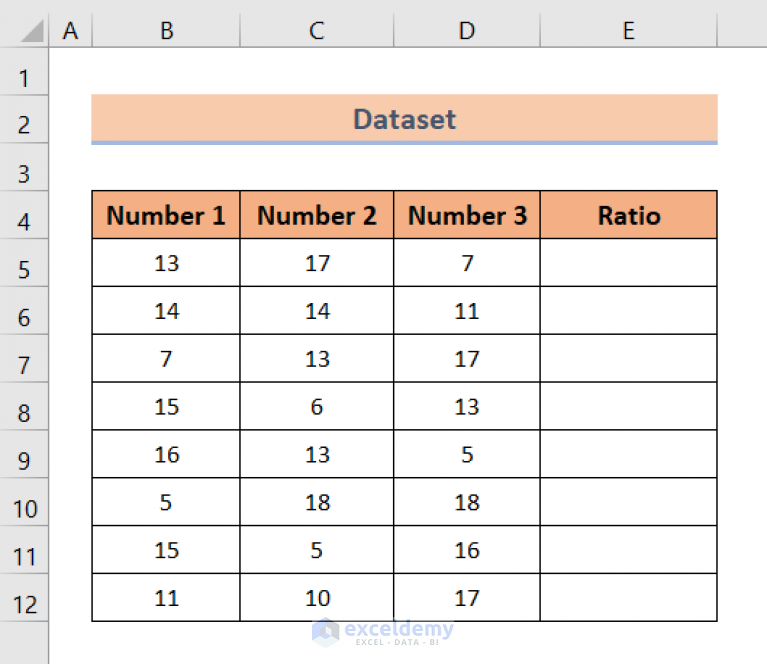 How To Calculate Ratio Of 3 Numbers In Excel 3 Quick Methods How To Calculate Ratio Of 3 Numbers In Excel 3 Quick Methods