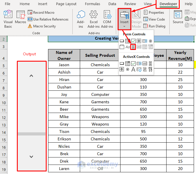 How To Insert Scroll Bar In Excel 2 Suitable Methods ExcelDemy How To Insert Scroll Bar In Excel 2 Suitable Methods ExcelDemy