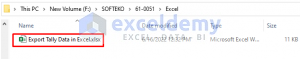 How to Export Tally Data in Excel (with Quick Steps) - ExcelDemy