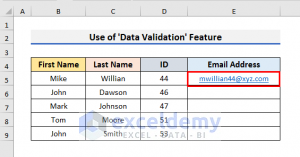 How to Format a Column for Email Addresses in Excel (2 Easy Ways)