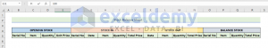 How to Make Stock Balance Sheet in Excel (with Quick Steps)