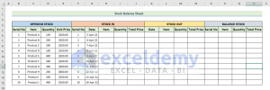 How to Make Stock Balance Sheet in Excel (with Quick Steps)