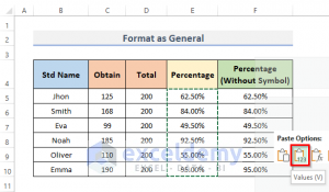 How to Remove Percentage Symbol in Excel Without Changing Values