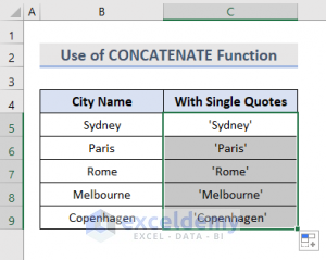 How to Add Single Quotes in Excel (5 Easy Methods) - ExcelDemy