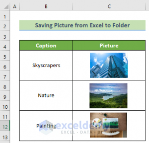 Save Picture from Excel to Folder (3 Simple Ways) - ExcelDemy