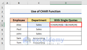 How to Concatenate Single Quotes in Excel (5 Easy Ways)