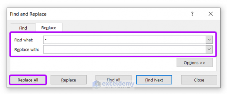 How to Remove Bullets and Numbering in Excel (3 Effective Ways)