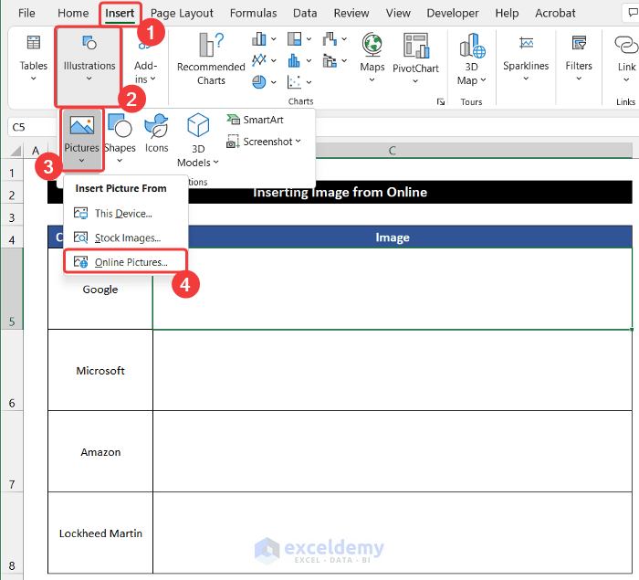 How To Insert An Image In An Excel Cell As An Attachment 4 Methods 