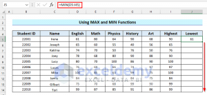How to Make Result Sheet in Excel (with Easy Steps) - ExcelDemy