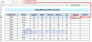 How to Make Result Sheet in Excel (with Easy Steps) - ExcelDemy