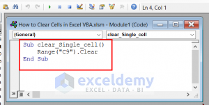 How to Clear Cells in Excel VBA (9 Easy Methods)
