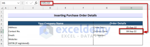 Creating GST Purchase Order Format in Excel (Free Template)