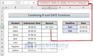 Excel Formula If One Date is Greater Than Another Date