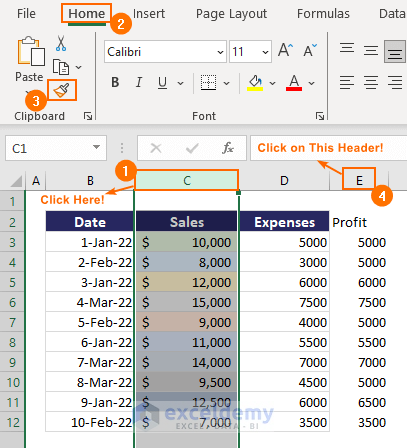 How to Use Format Painter to Copy Formatting in Excel