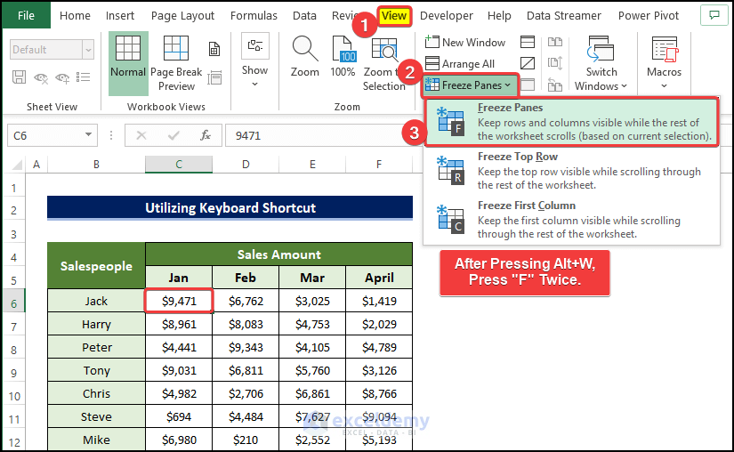 How To Repeat Header Row When Scrolling In Excel 6 Ways How To Repeat Header Row When Scrolling In Excel 6 Ways