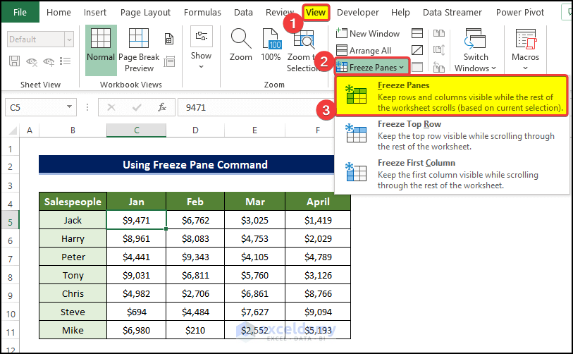 How To Repeat Header Row When Scrolling In Excel 6 Ways How To Repeat Header Row When Scrolling In Excel 6 Ways