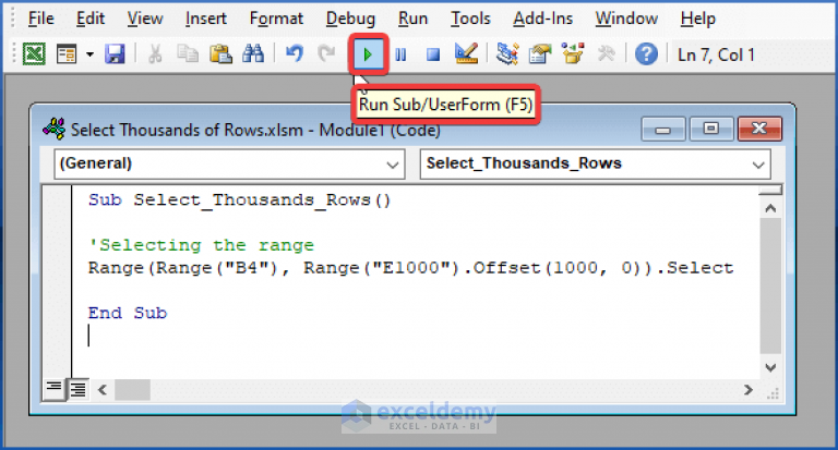 How Do I Quickly Select Thousands of Rows in Excel (2 Ways)