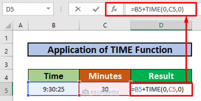 How to Add 30 Minutes to Time in Excel (3 Easy Methods)