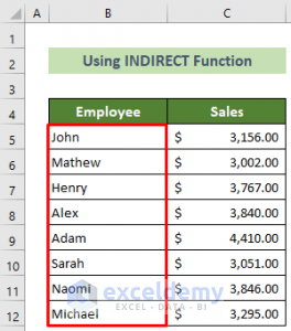How to Mirror Data in Excel (3 Easy Ways) - ExcelDemy