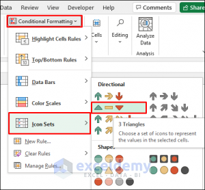 How to Add Trend Arrows in Excel (3 Suitable Ways) - ExcelDemy