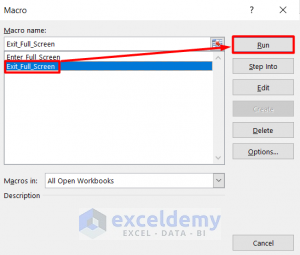 How to Exit Full Screen in Excel (3 Easy Methods) - ExcelDemy