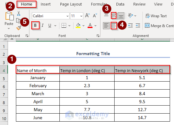 How To Make A Title In Excel (2 Useful Methods) - Exceldemy