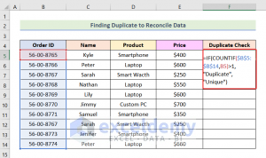 How to Reconcile Data in Excel (4 Easy Ways) - ExcelDemy