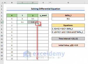 How to Solve Differential Equation in Excel (With Easy Steps)