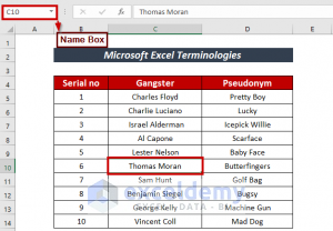 Basic Terminologies of Microsoft Excel - ExcelDemy