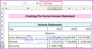How to Create Pro Forma Financial Statements in Excel