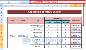 How to Create World Time Zone Clock in Excel (2 Easy Methods)