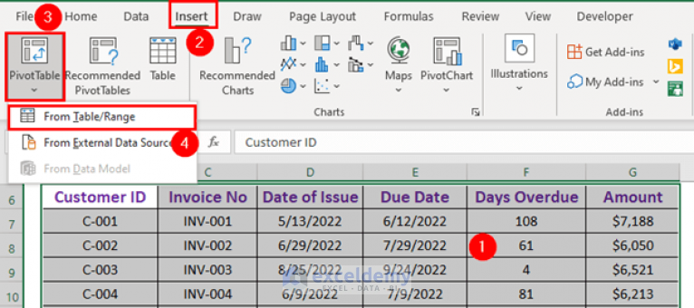 How to Calculate Aging of Accounts Receivable in Excel