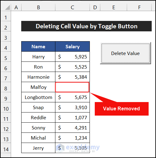 Change Cell Value Using Toggle Button In Excel 6 Suitable Examples Change Cell Value Using Toggle Button In Excel 6 Suitable Examples
