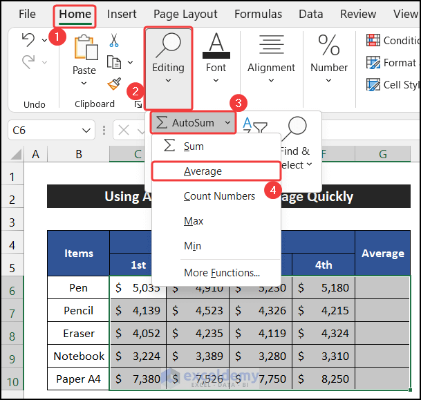 How To Calculate Average Quarterly Revenue In Excel 8 Ways How To Calculate Average Quarterly Revenue In Excel 8 Ways