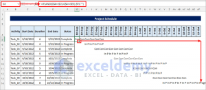 How to Create a Project Schedule in Excel (with Easy Steps)