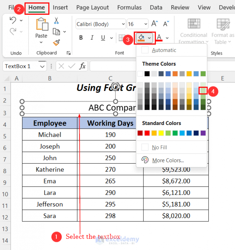 how-to-highlight-text-in-text-box-in-excel-3-handy-ways