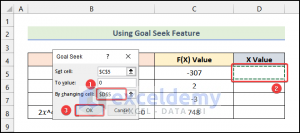 How to Solve for x in Excel (2 Simple Ways) - ExcelDemy