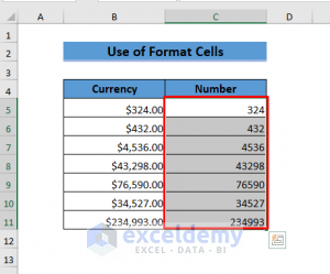 How to Convert Currency to a Number in Excel (6 Easy Ways)